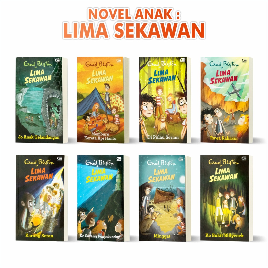Jual Buku Anak / Novel Anak / Lima Sekawan Enid Blyton / Di Pulau Seram ...