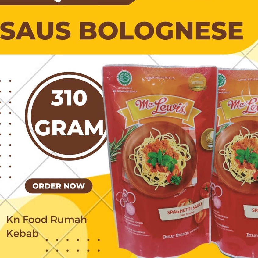 Jual Mc Lewis saus spaghetti spageti bolognese 310 Gram bolognaise saus ...