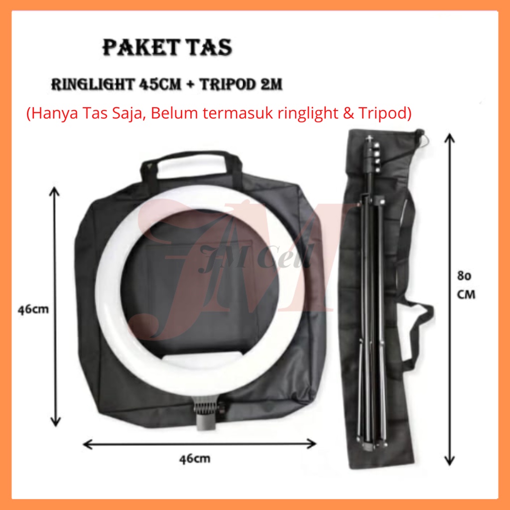 Jual Tas Ringlight / Tas Ring light 45cm / Tas Ring light 45cm dan ...