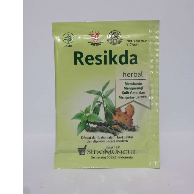 Jual SIDOMUNCUL - JAMU RESIKDA / BERSIH DARAH (ISI 10 SACHET) | Shopee ...