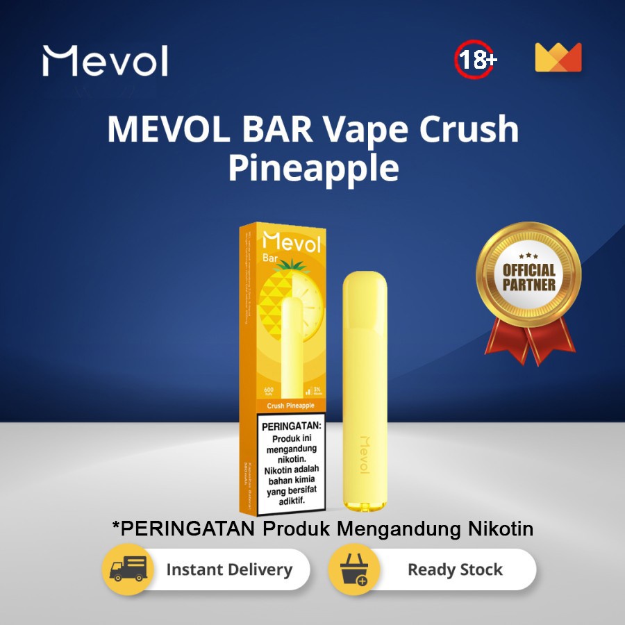 Jual MEVOL BAR Vape Crush Pineapple | Shopee Indonesia