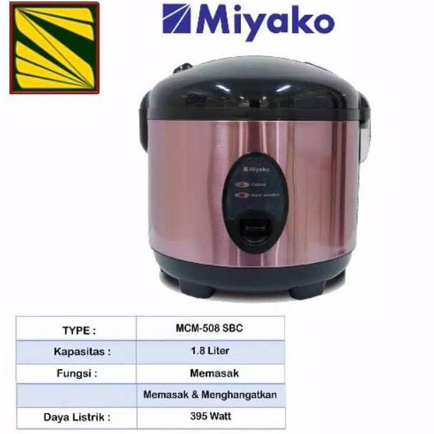 Jual MIYAKO RICE COOKER MCM 508 SBC | Shopee Indonesia