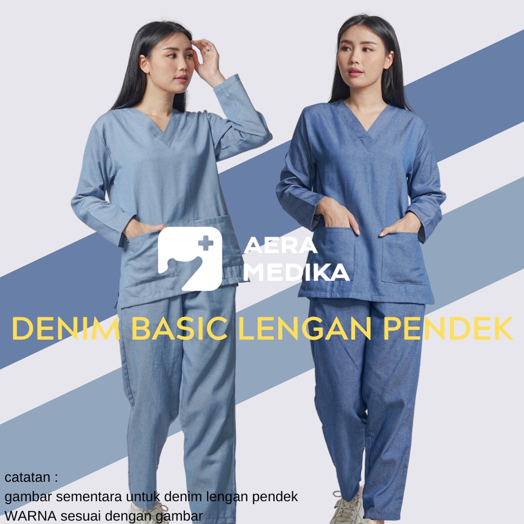Jual DENIM - Seragam Jaga / Oka / Medis / Baju Perawat / Dokter ...