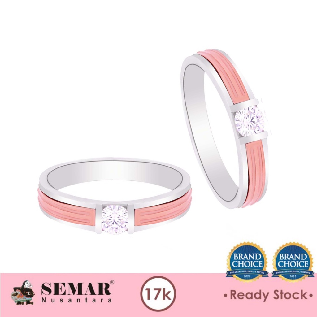 Jual Cincin Emas Stefa Wedding Ring Gold Cincin Nikah 17K Semar ...