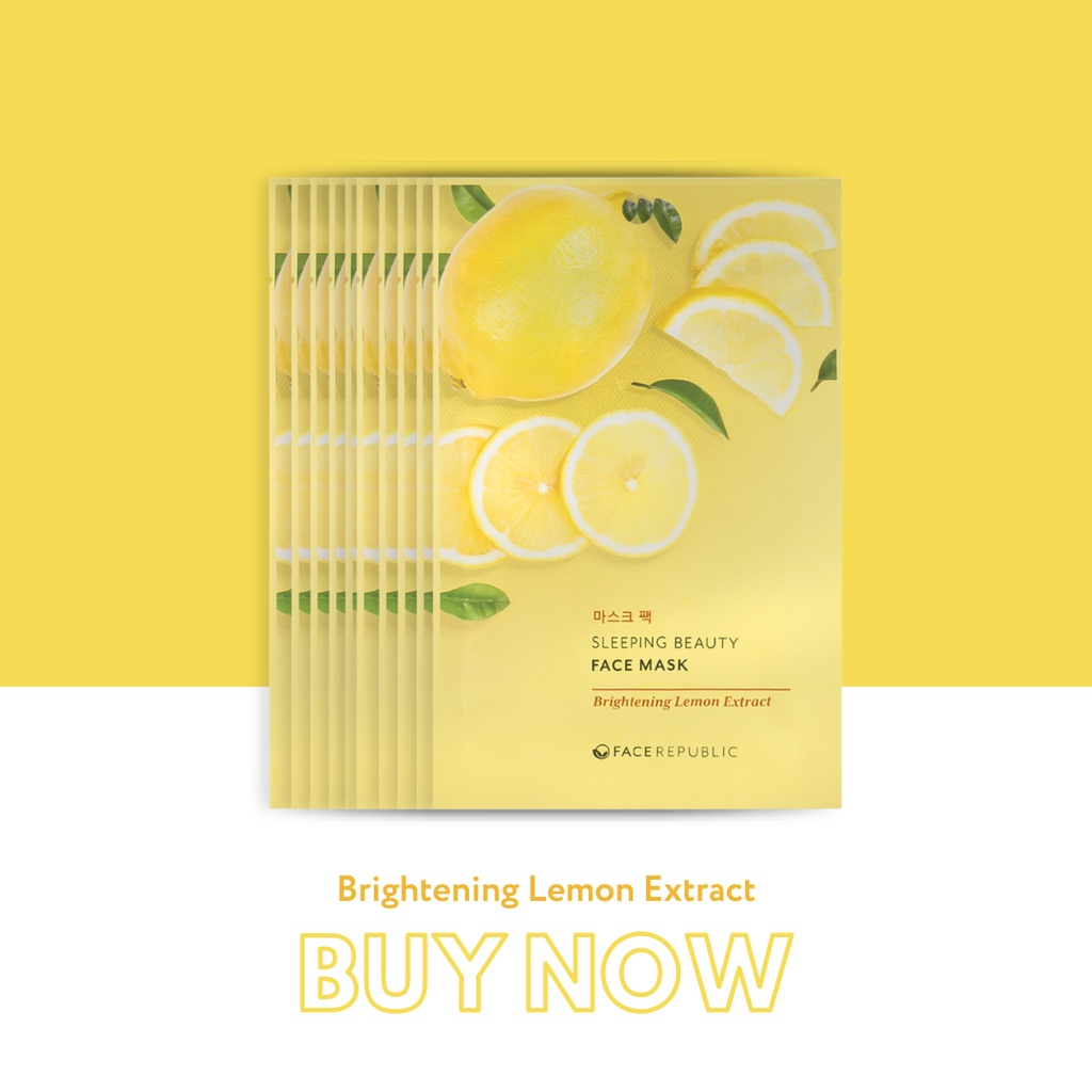 Jual Face Republic Sleeping Beauty Face Mask Brightening Lemon Extract ...