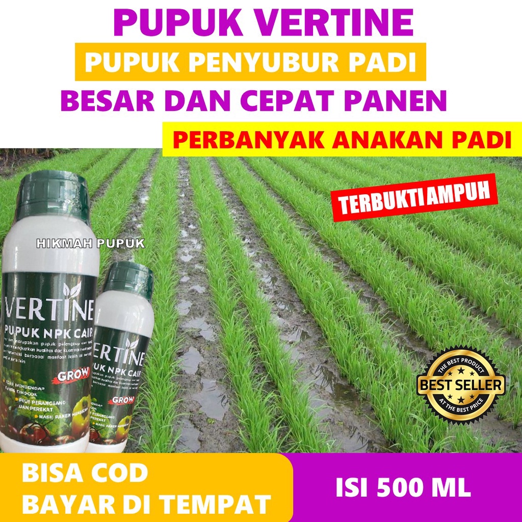 Jual HOT PROMO OBAT MENYUBURKAN ANAKAN PADI VERTINE GROW - Obat Padi ...