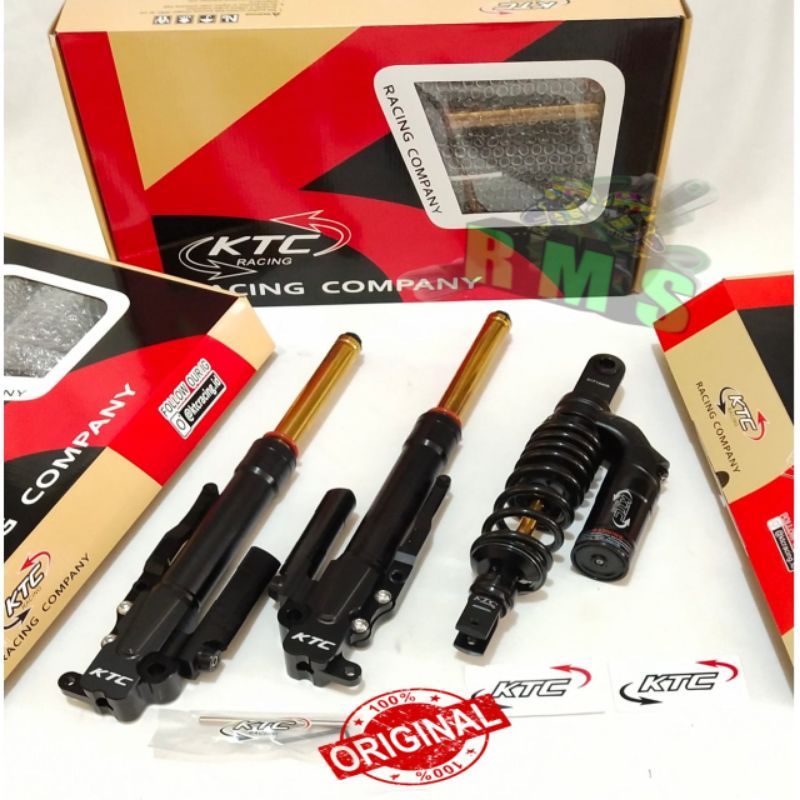 Jual Paketan Shock breaker tabung ktc evo + shock depan up side down ...