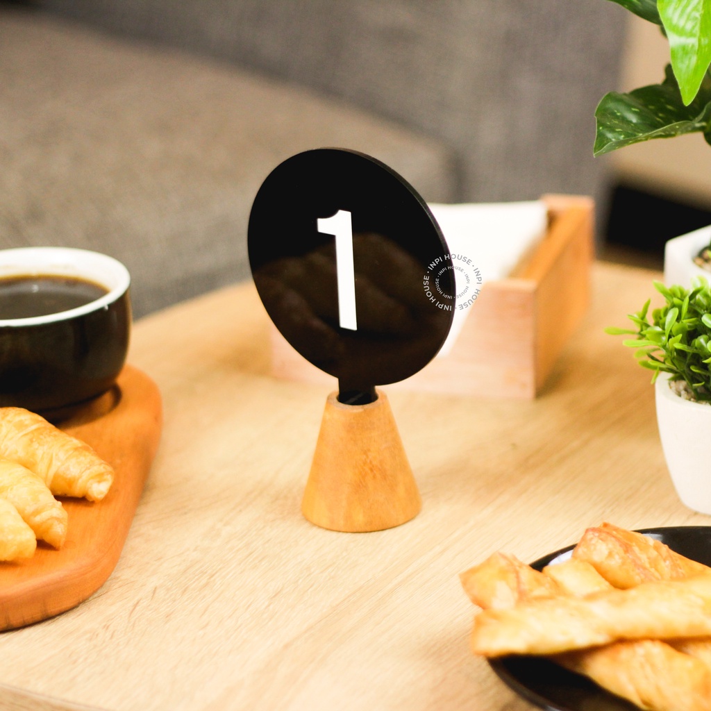 Jual Nomor Meja Akrilik Table Number Set Nomor Meja Resto dan Cafe ...