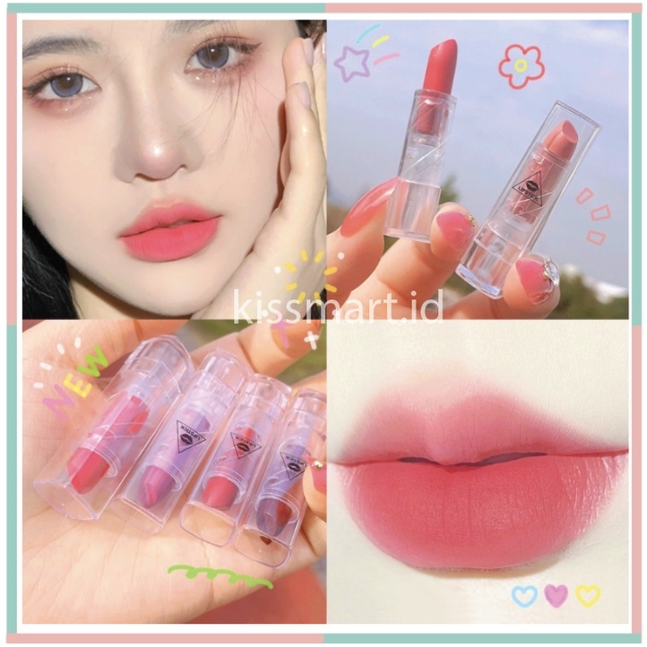 Jual Transparant Tube Lipstik Velvet Matte Lip Glaze Lipstick Teayason ...