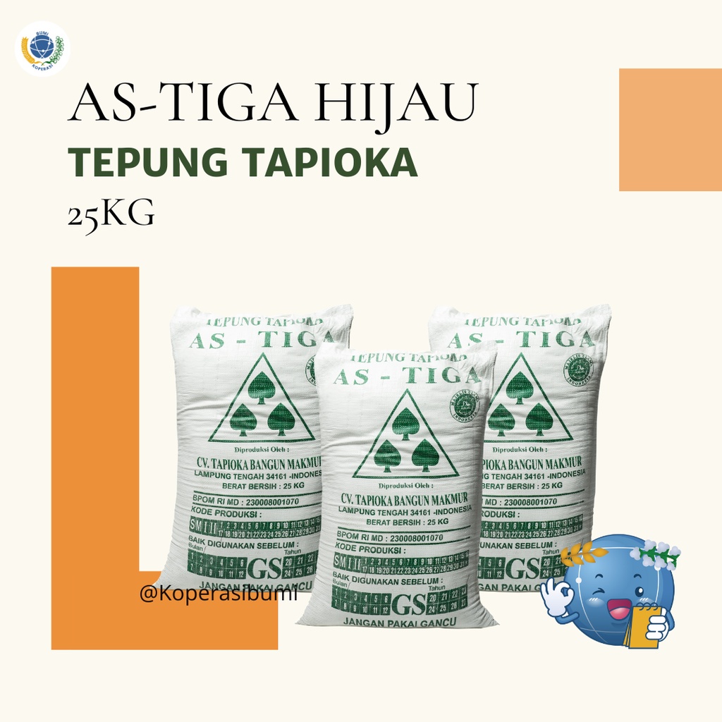 Jual Tepung Tapioka / Aci AS Hijau 25kg | Shopee Indonesia