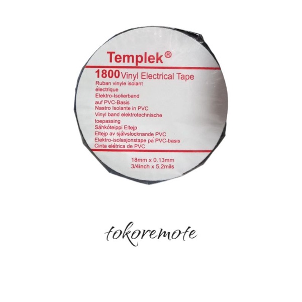 Jual Isolasi Listrik TEMPLEX Kabel Hitam Vinyl Electrical Tape Black | Shopee Indonesia