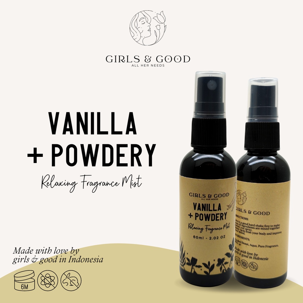 Jual Girls & Good - Relaxing Body Mist Wanita VANILLA + Powdery 60ml | Shopee Indonesia