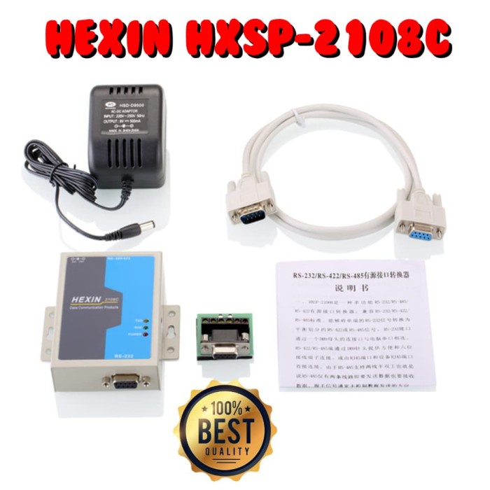 Jual hexin hxsp-2108c data communication rs232,rs422,rs485 | Shopee ...