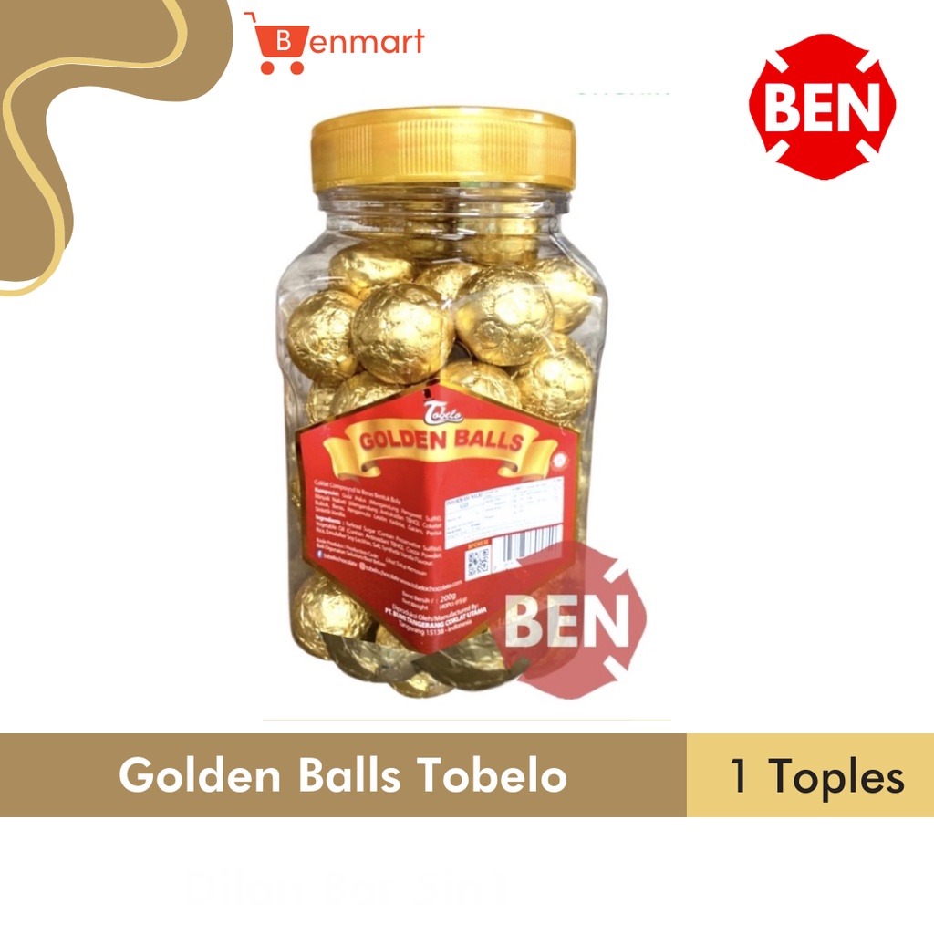 Jual Tobelo Golden Balls 1 Toples 40 Pcs Cokelat Coklat Chocolate Bola Ball | Shopee Indonesia