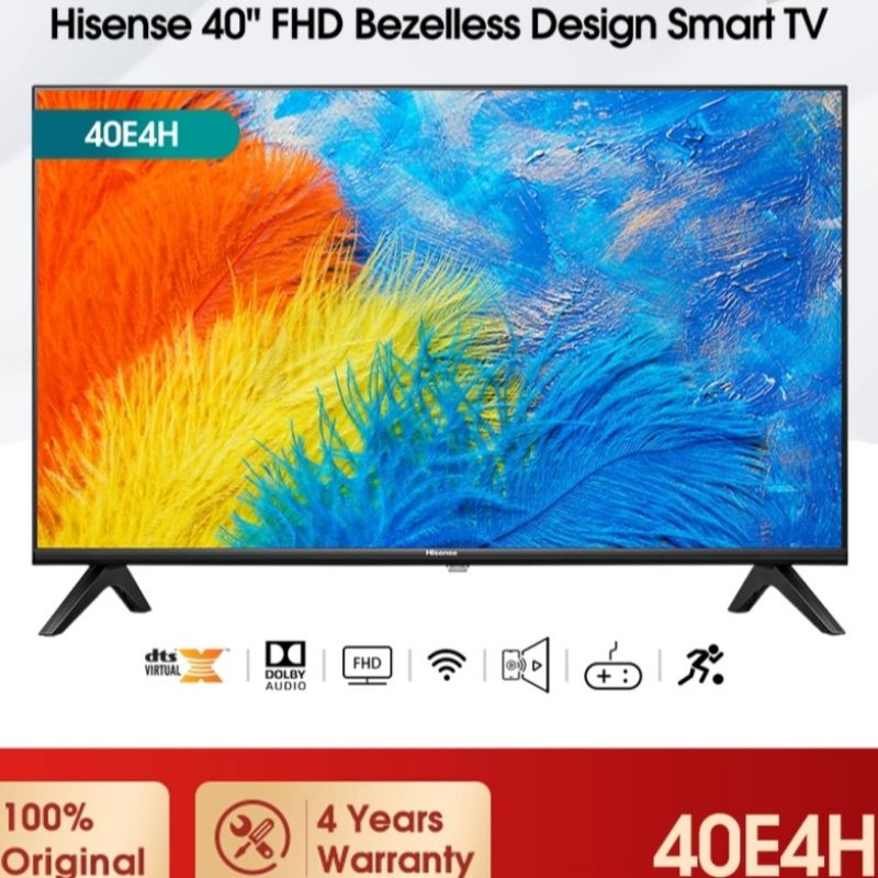 Jual Hisense Vidaa Smart TV 40 Inch Bezelles 40E4H | Shopee Indonesia