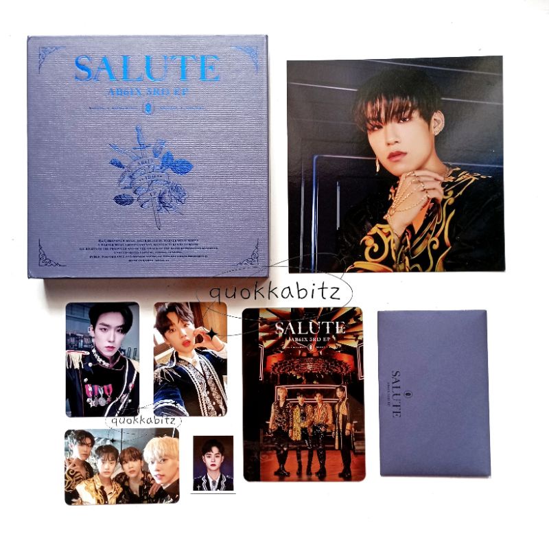 Jual FULLSET UNSEALED ALBUM AB6IX SALUTE 3RD EP (ROYAL VER) WOONG WOOJIN DAEHWI | Shopee Indonesia