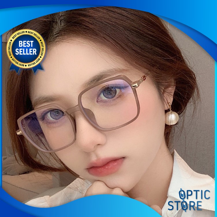 Jual Optic - F5651 Kacamata Petak Anti Radiasi Gaya Retro / Kacamata Anti Radiasi / Eyeglasses ...