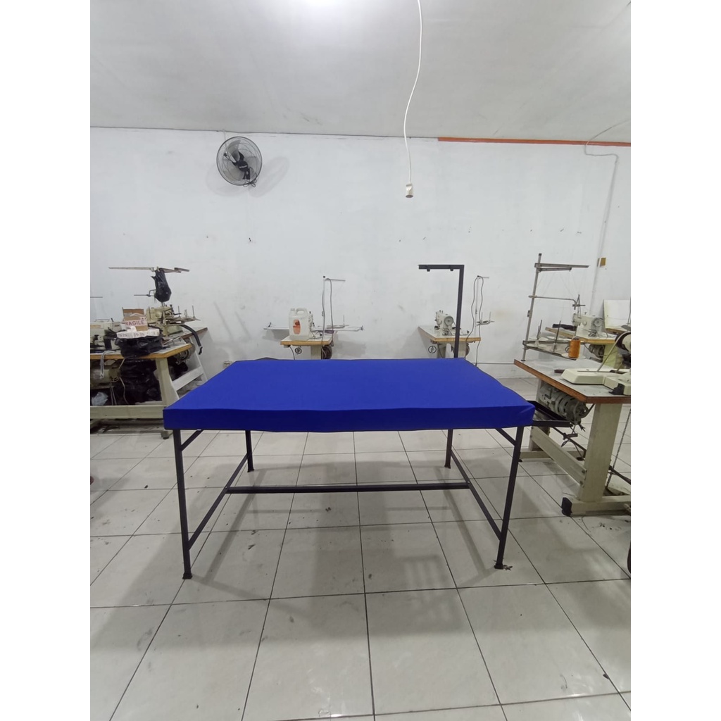 Jual Meja Besi Setrika Uap Laundry Konveksi Besar Lengkap Tiang Tatakan ...