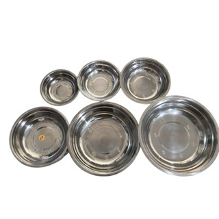 Jual baskom ceper SS 6 ukuran/ mangkok stainless HST/ mangkok besi ...