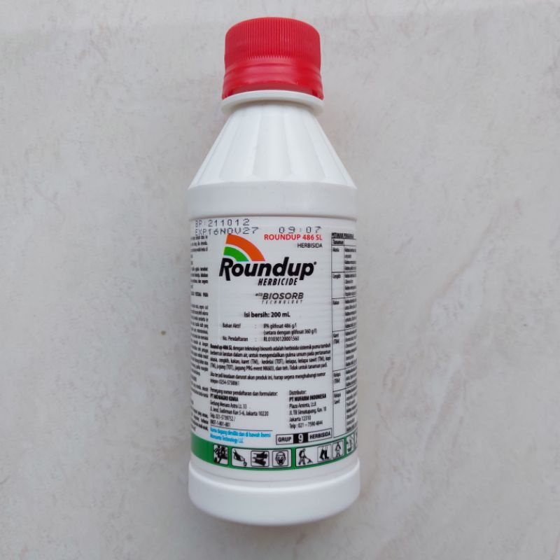 Jual Herbisida Roundup 486SL 200 ml ASLI ORIGINAL 100% | Shopee Indonesia