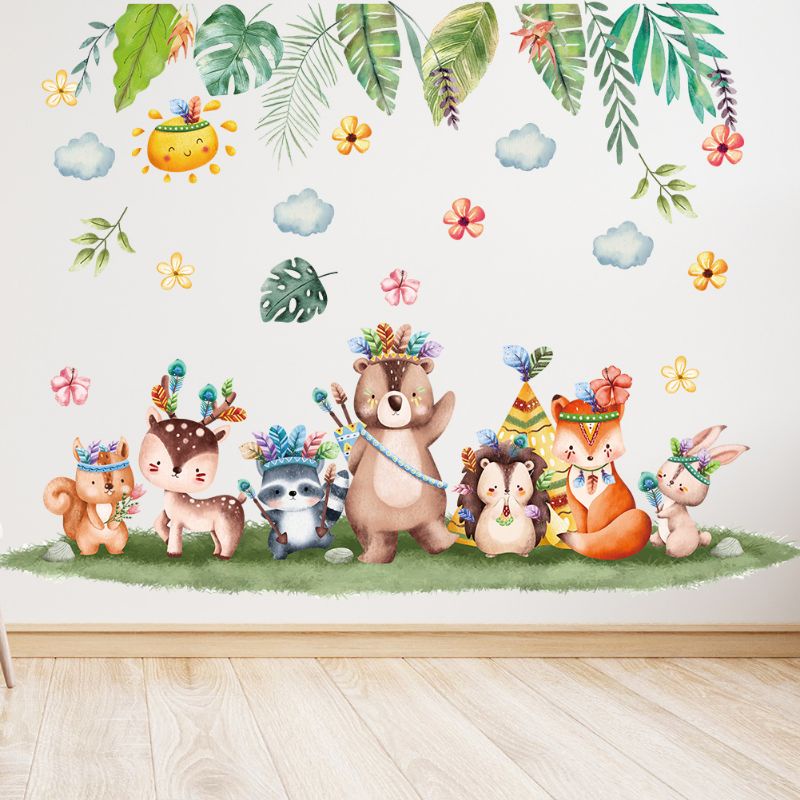 Jual Wall Stiker Dinding Kamar Anak Premium Little Indian Animal ...