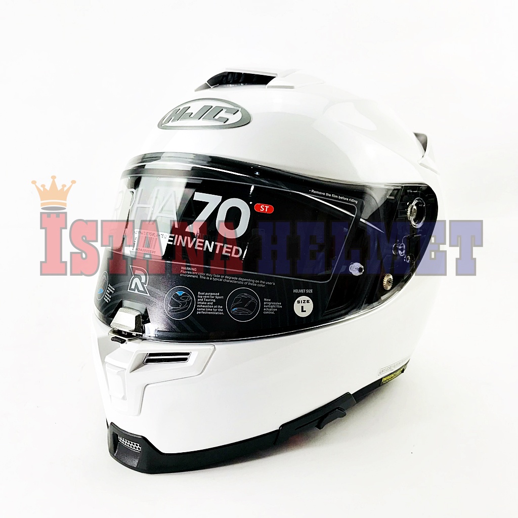 Jual HELM HJC RPHA 70 ST PEARL WHITE DOUBLE VISOR FREE PINLOCK | Shopee ...