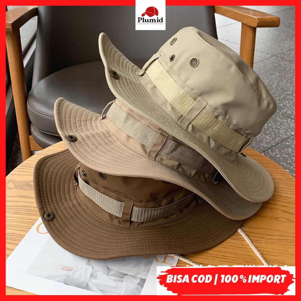Jual PLUMID - topi hiking premium topi traveling outbond topi pantai ...