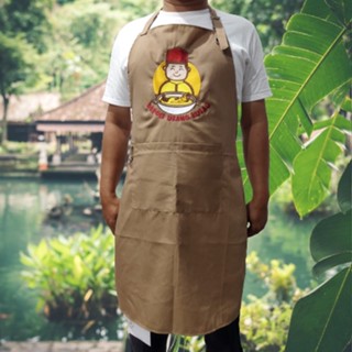 Jual CELEMEK APRON CUSTOM GAMBAR CELMEK BORDIR LOGO CLEMEK SABLON NAMA ...