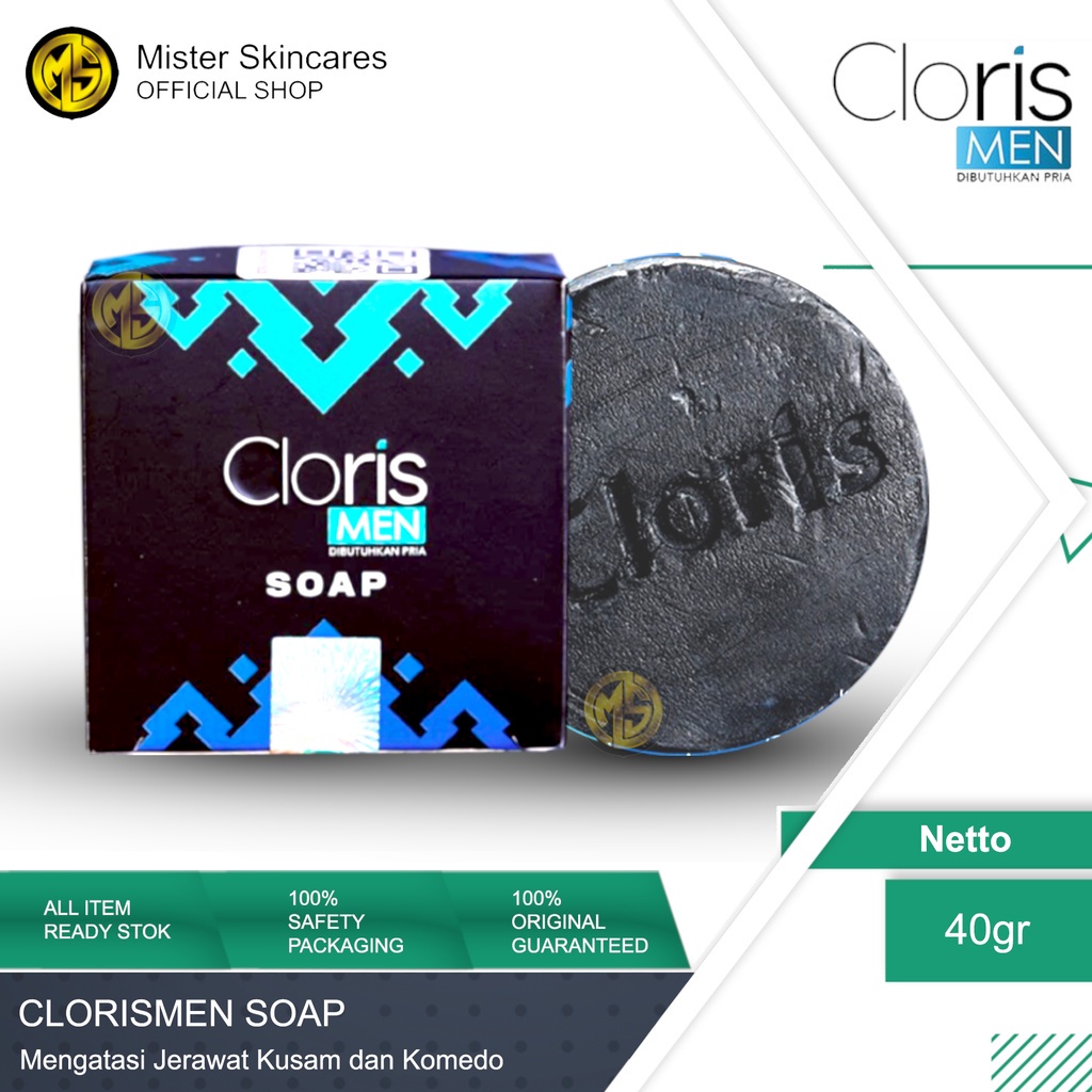 Jual Cloris men Soap - Sabun Wajah Pria Untuk Kulit Cerah Bebas Kusam ...