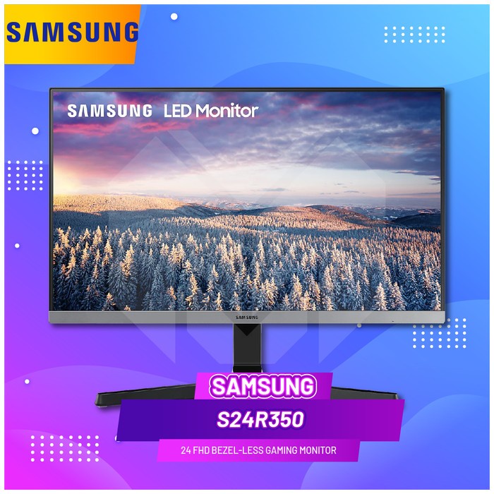 Jual Samsung 24" S24R350 / 24R350 FHD bezelless Gaming Monitor AMD ...