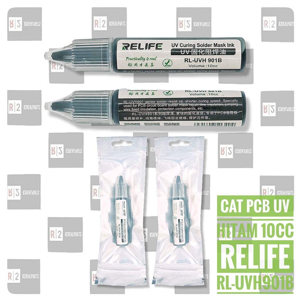 Jual Cat PCB UV RELIFE RL-UVH901B Hitam 10cc Pelapis Jalur Mesin ...