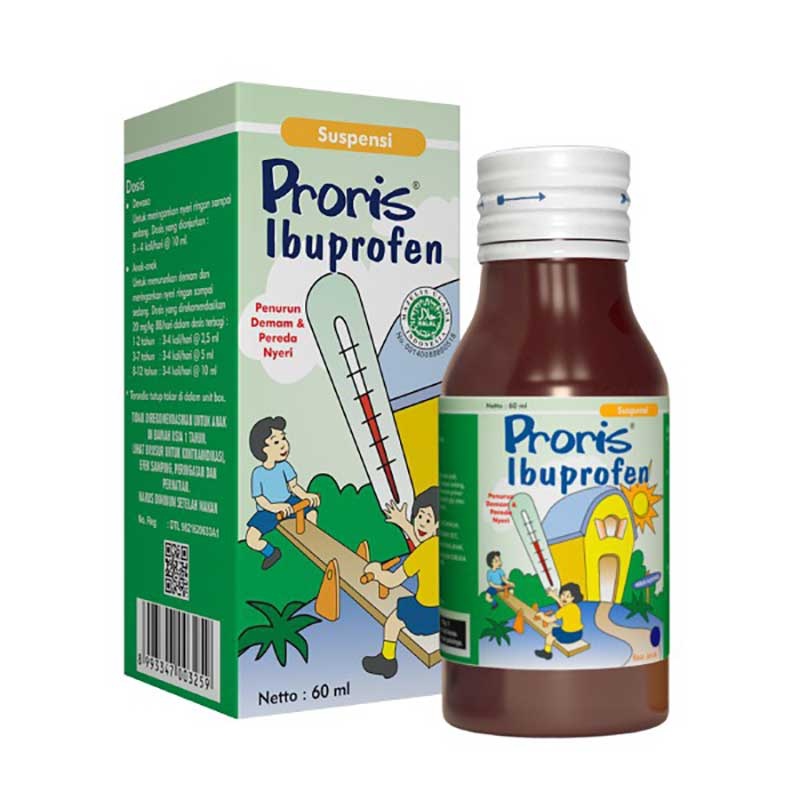 Jual Proris Ibuprofen Obat Penurun Demam Anak Jeruk 60 ml | Shopee ...