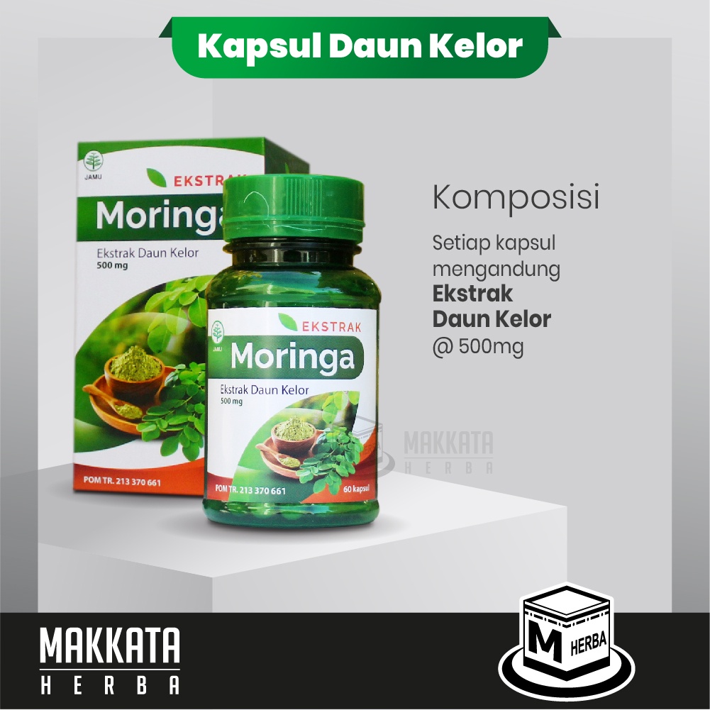 Jual Kapsul Daun Kelor Moringa Asli Original 100% Kapsul Extra Daun ...
