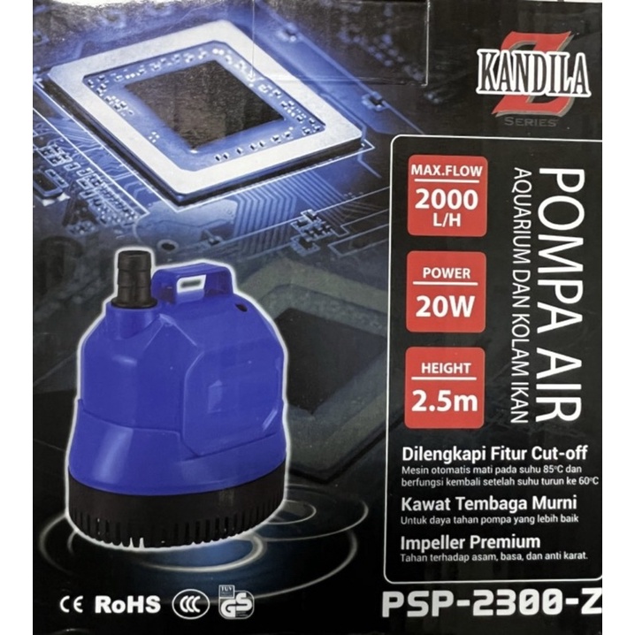 Jual Pompa Air Aquarium dan Kolam Ikan Kandila PSP-2300-Z | Shopee ...