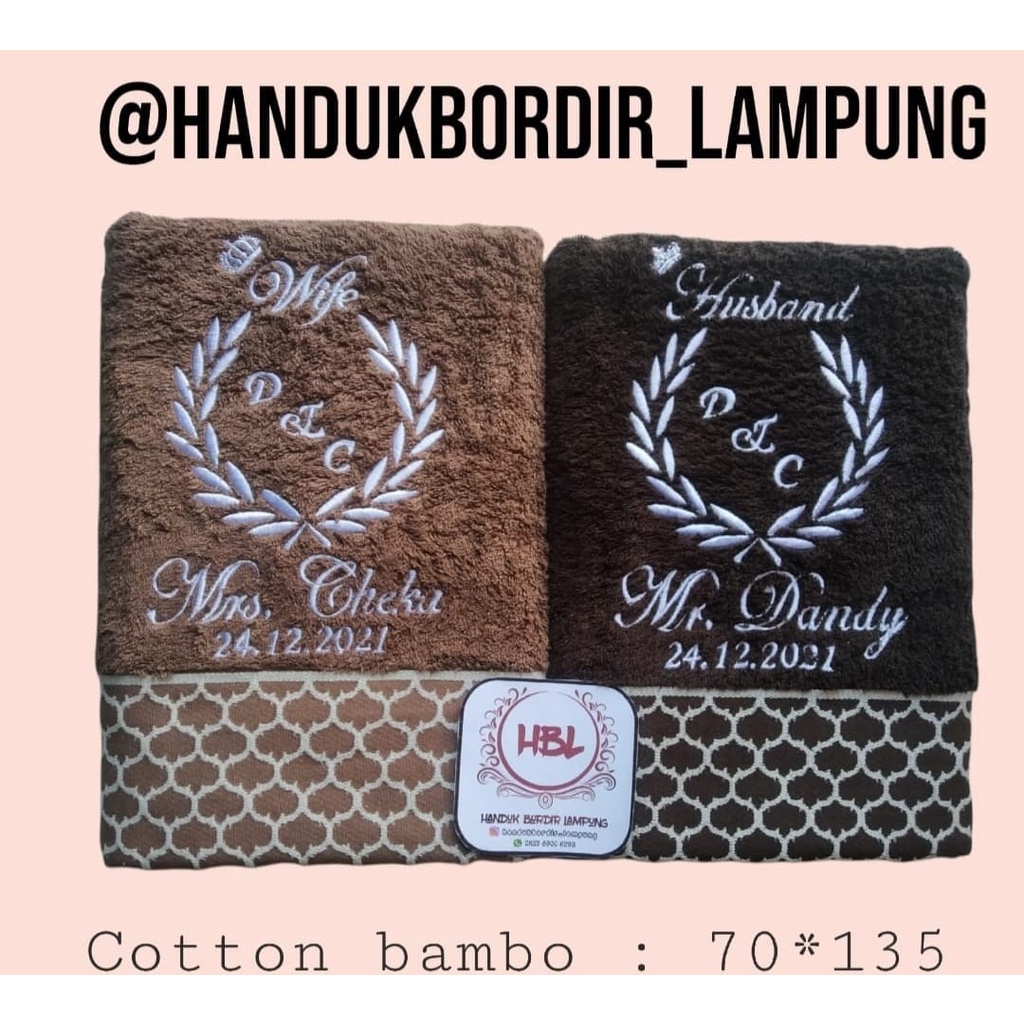 Jual Handuk Bordir Custom Nama (Lunarson/Morning Whistle) | Shopee ...