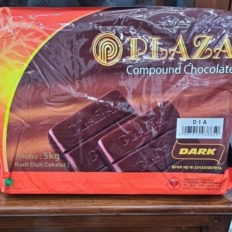 Jual Coklat Dark Compound Plaza 5kg | Shopee Indonesia