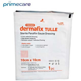 Jual Onemed Dermafix Tulle Plester Luka 10x10cm / Paraffin Gauze Perban ...