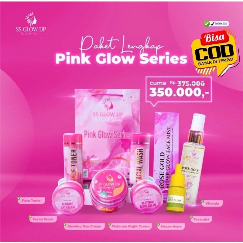 Jual Paket Lengkap Pink Glow SS Glow Up By Sartika Diman | Shopee Indonesia