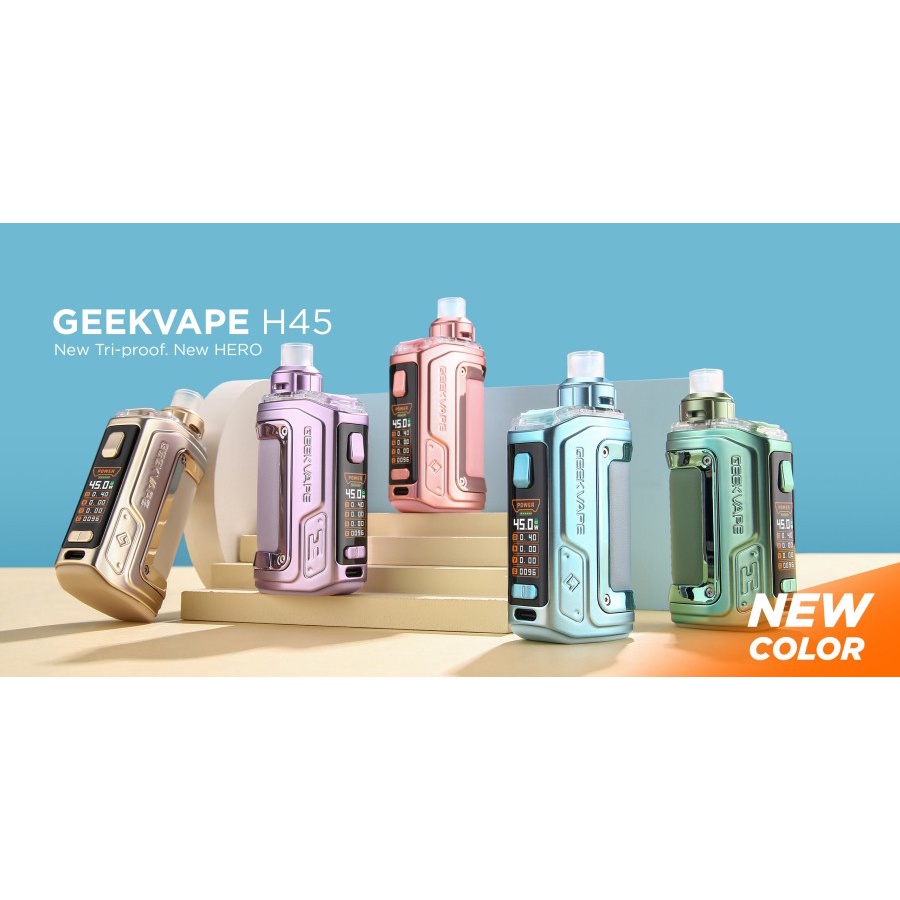 Jual GEEKVAPE AEGIS H45 HERO 2 POD KIT NEW COLOR BY GEEKVAPE | Shopee ...