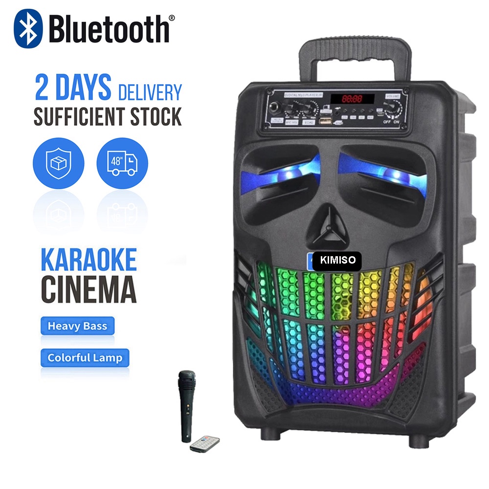Jual Speaker Salon Aktif Bluetooth Full Super Bass Free Mic Karaoke ...