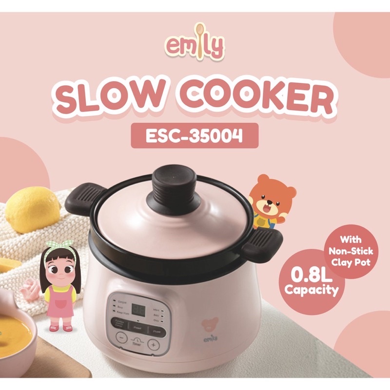 Jual Emily Slow Cooker 0,8L Clay Pot Claypot Slowcooker Anak Bayi Baby ...