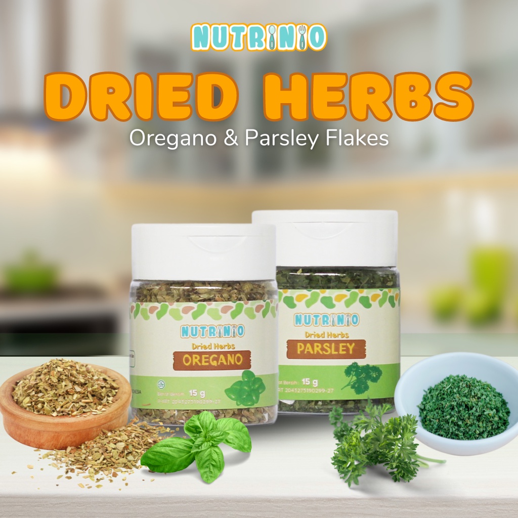 Jual Dried Herbs MPASI 15 g | Parsley & Oregano Bubuk | Rempah Kering ...