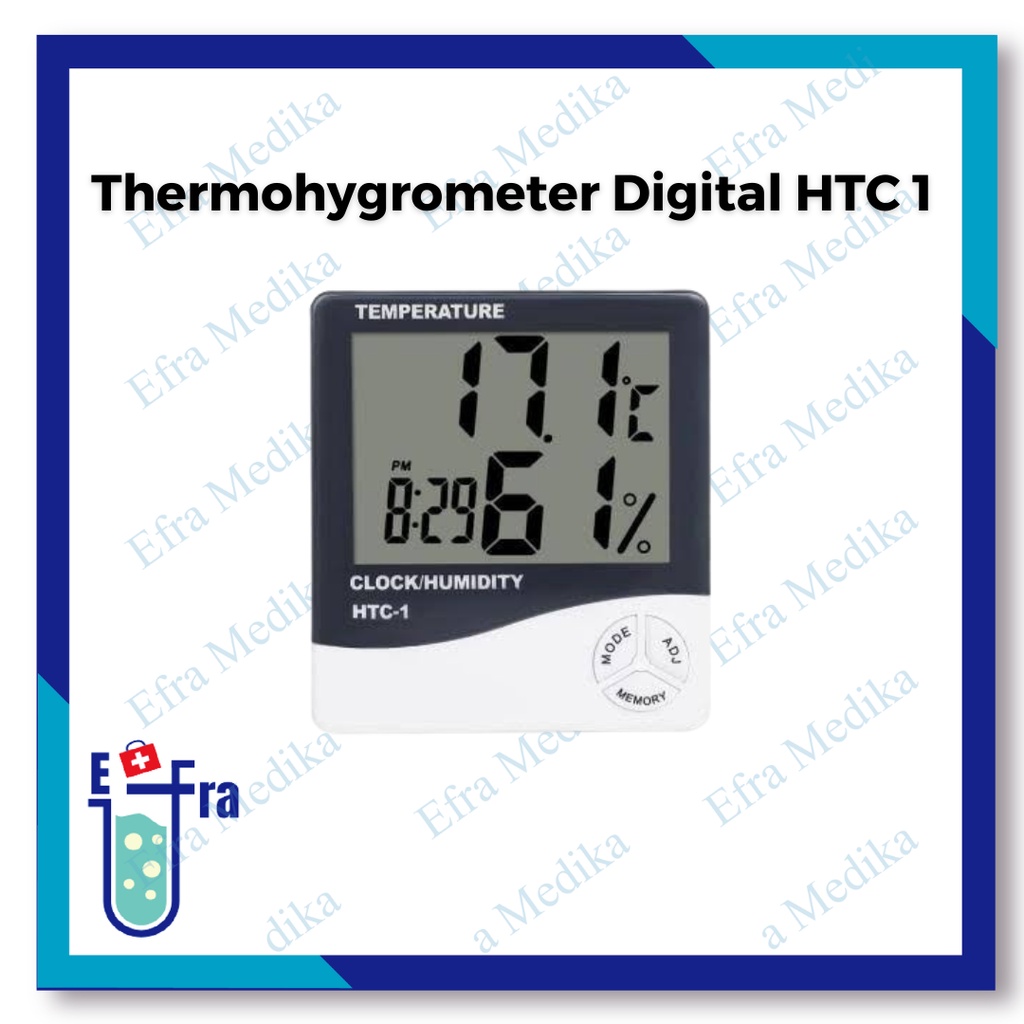 Jual Thermohygrometer Digital HTC 1 / Termometer Ruangan dan Kelembapan Udara HTC 1 | Shopee ...