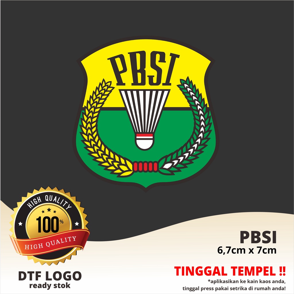 Jual Logo PBSI DTF logo bendera pbsi badminton bulutangkis sablon logo ...