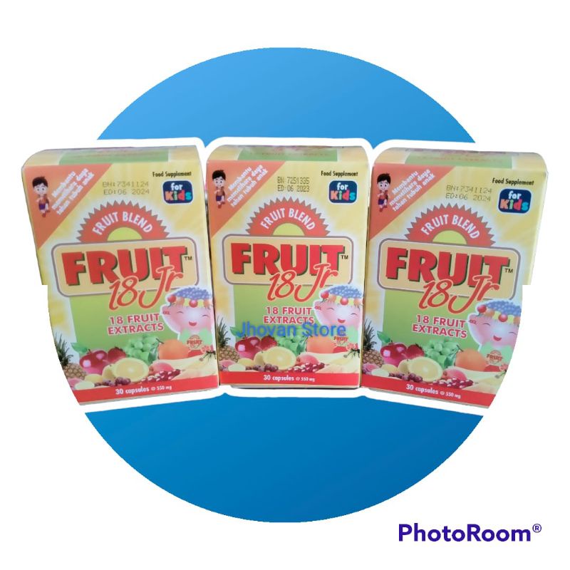 Jual FRUIT BLEND 18 Junior 30 capsul ~ 18 macam ekstrak buah pilihan ...