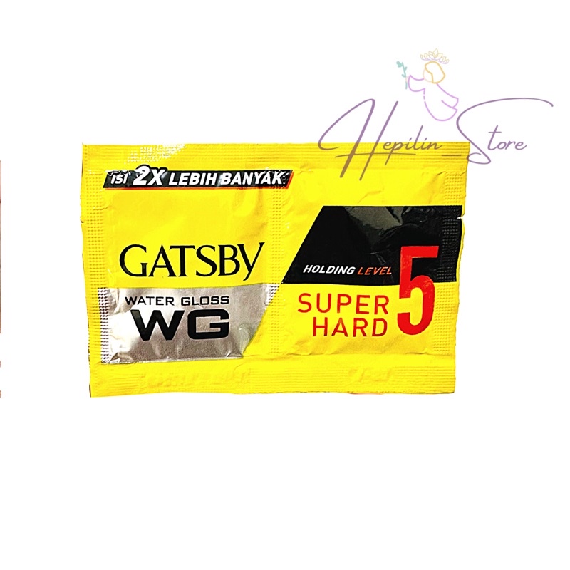 Jual Gatsby Water Gloss WG Super Hard Sachet isi 2 / Gel Penata Rambut / Minyak Rambut | Shopee ...