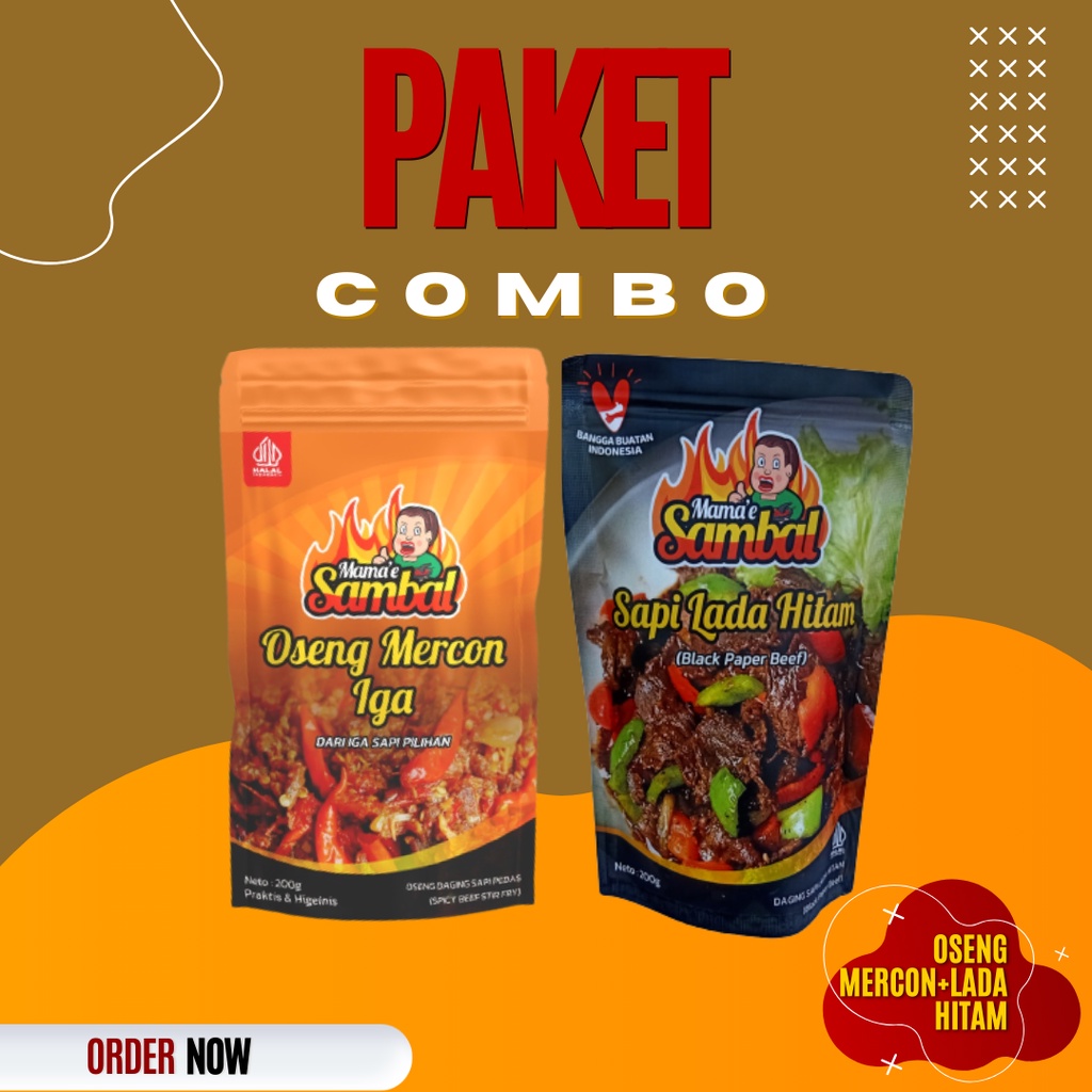 Jual Paket Combo Sapi Lada Hitam + Oseng Mercon Iga Sapi Pedas Original ...