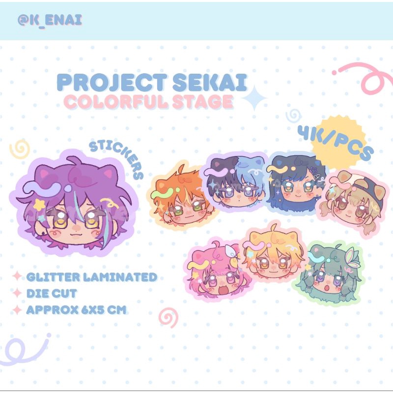 Jual Project Sekai Glitter Stickers | Fanmerch | Shopee Indonesia
