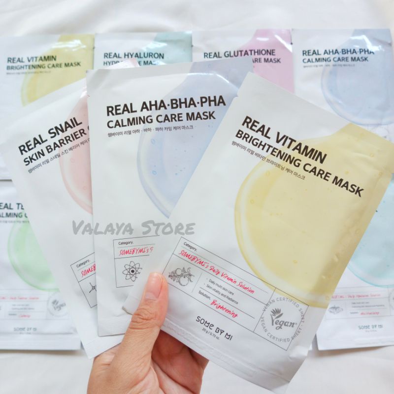 Jual SOMEBYMI Real Care Sheet Mask 20gr BPOM Original / Masker Wajah ...
