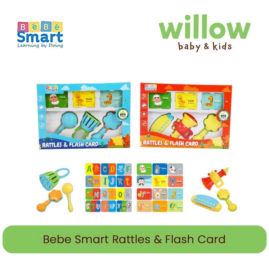 Jual Mainan Anak - Bebe Smart Rattles & Flash Card | Shopee Indonesia